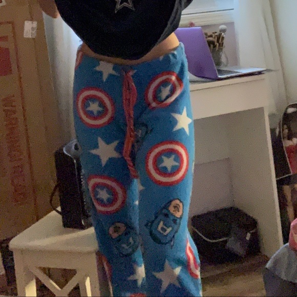 Marvel | Pants & Jumpsuits | Marvel Captain America Fuzzy Pants | Poshmark